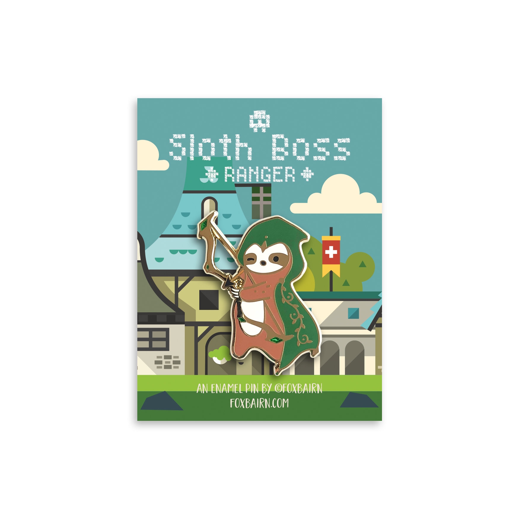 Sloth Enamel Pin Ranger Sloth Lapel Pin Jewelry Dnd - Etsy