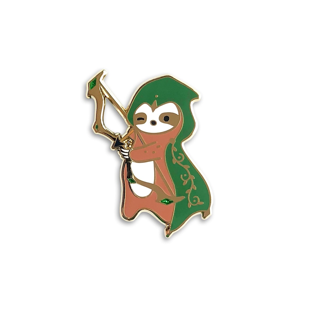 Sloth Enamel Pin, Ranger Sloth Lapel Pin Jewelry, Dnd Christmas Gift ...