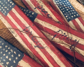 Primitive Flag | Etsy