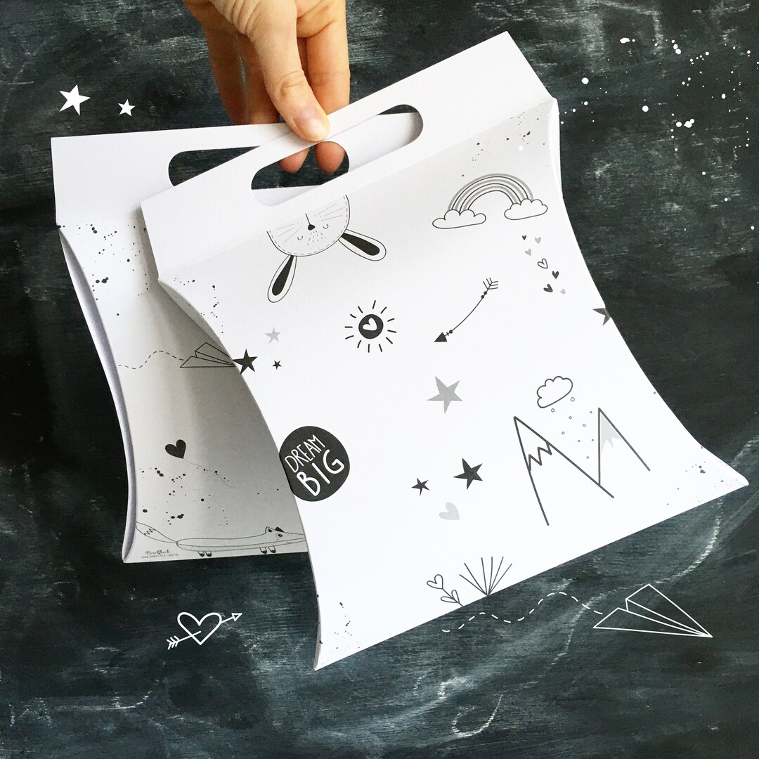 Box / Gift Boxes / Children's Birthday / Box for Party Favors / School ...