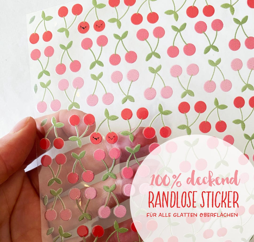 RANDLOSE Sticker / Rub on / für alle glatten Oberflächen / für die ...