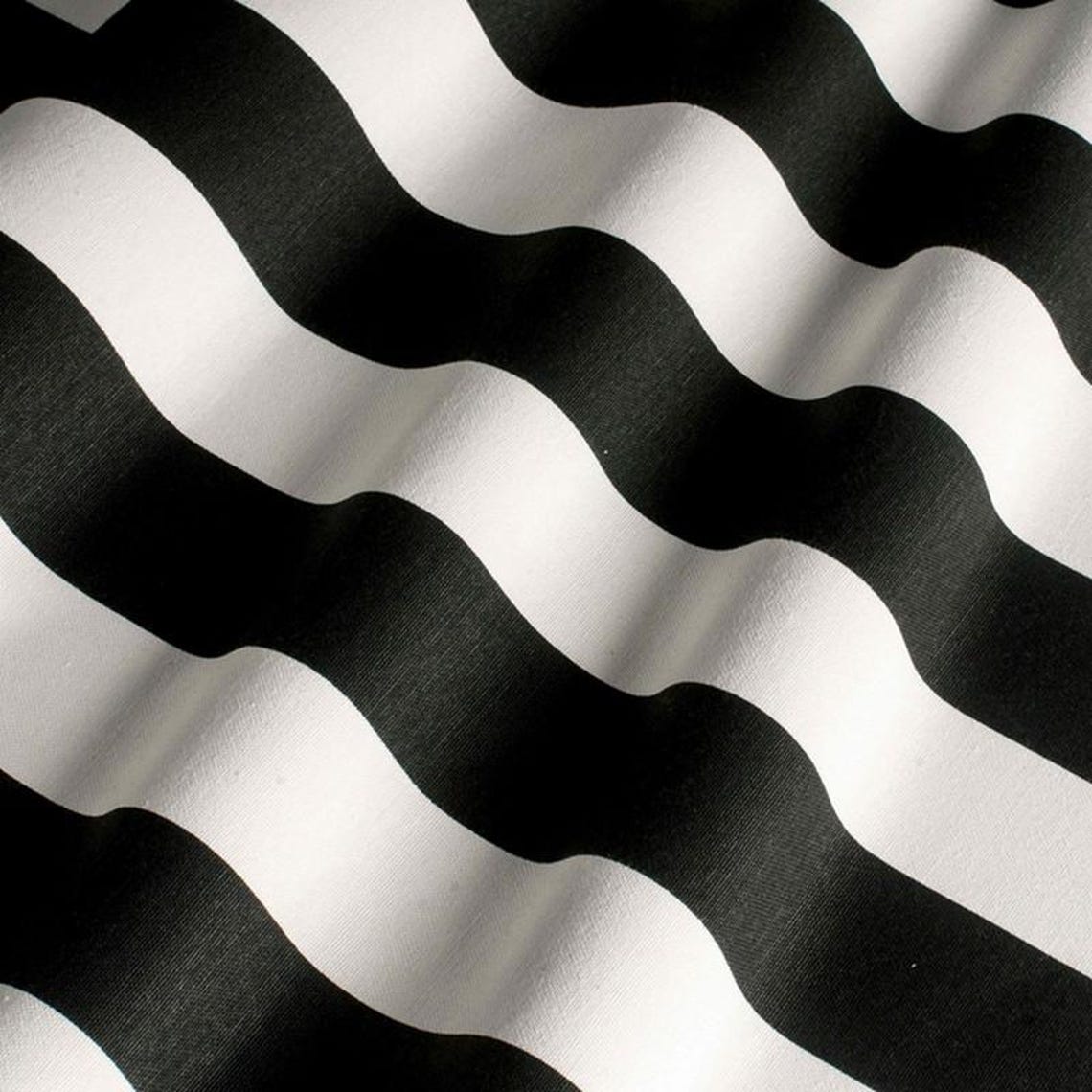 Striped Roman Shade | Black and Whte Striped Roman Shade | Blinds ...