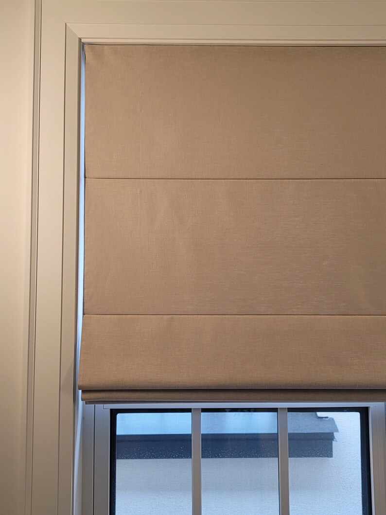 Roman Shades | Linen Roman Shade | Contemporary | Universal | Solid ...
