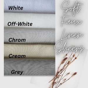 Roman Shade | Gray | Privacy | Sheer | Roman Shades | Soft Faux Linen ...