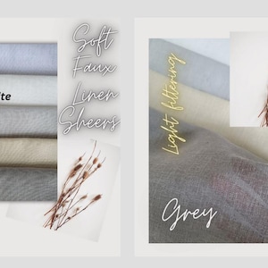 Faux Linen Roman Shade | Neutral | Privacy | Sheer | Roman Shades ...