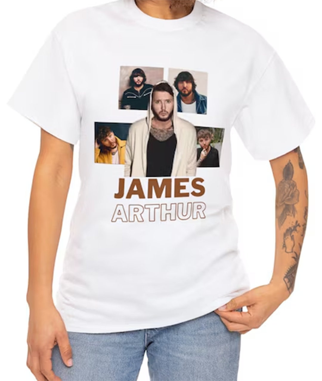 James Arthur Tshirt, James Arthur Tour Shirt, Unisex Heavy Cotton Tee ...