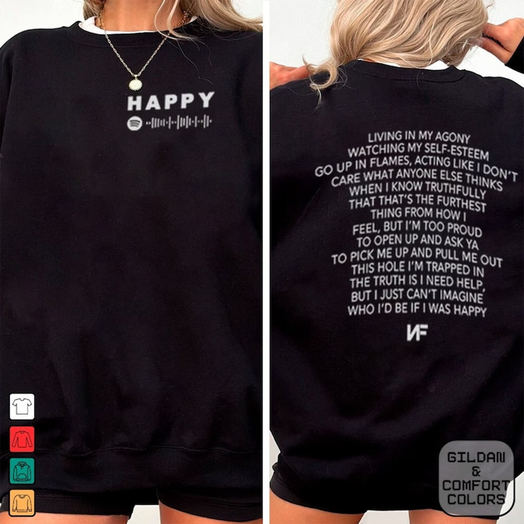 NF Shirt, Nf Happy Shirt, NF Rapper Music Shirt, NF Hope Tour 2024 ...