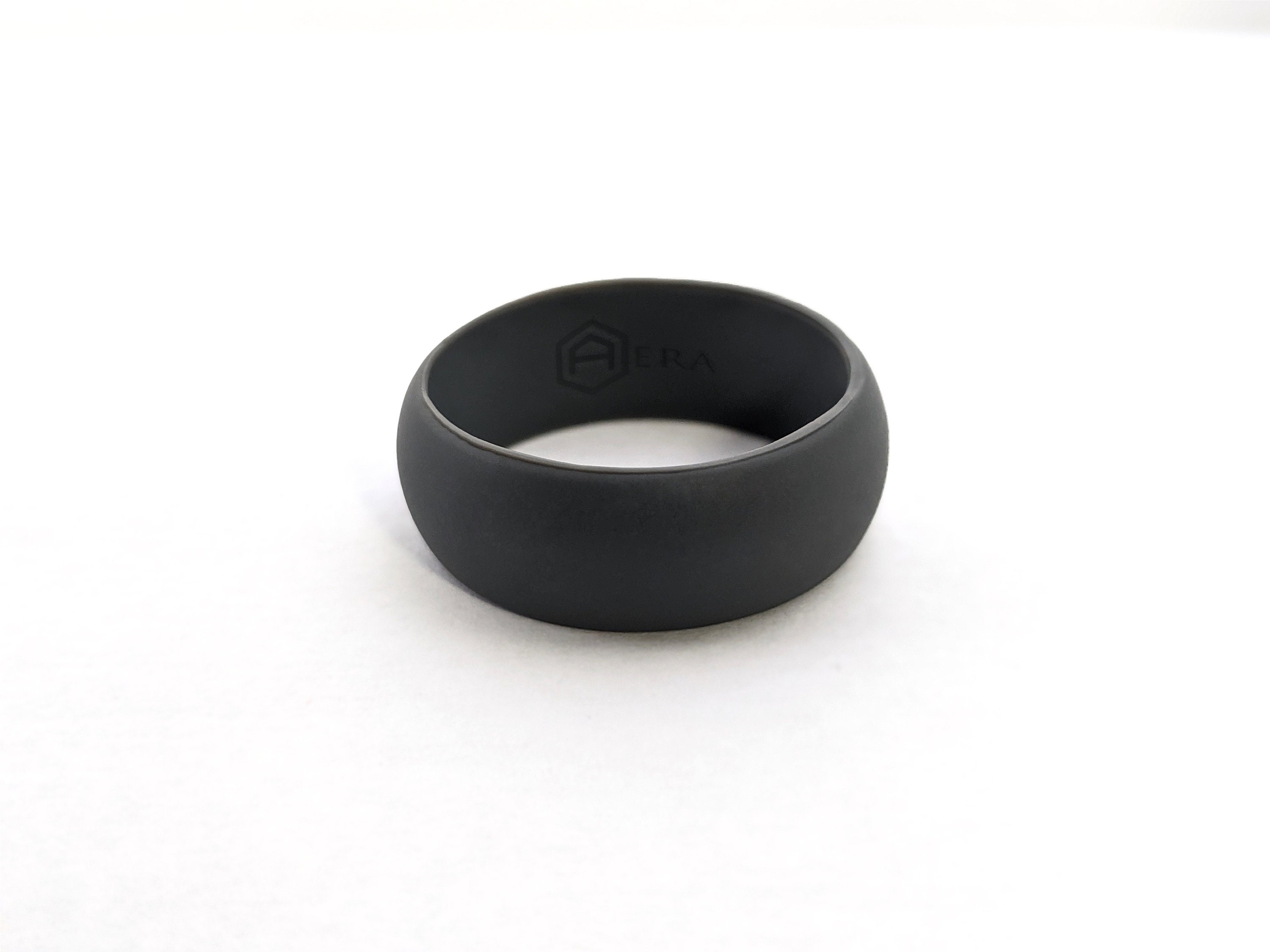 AERA Charcoal Silicone Rubber Wedding Ring Ring Band Flexible - Etsy