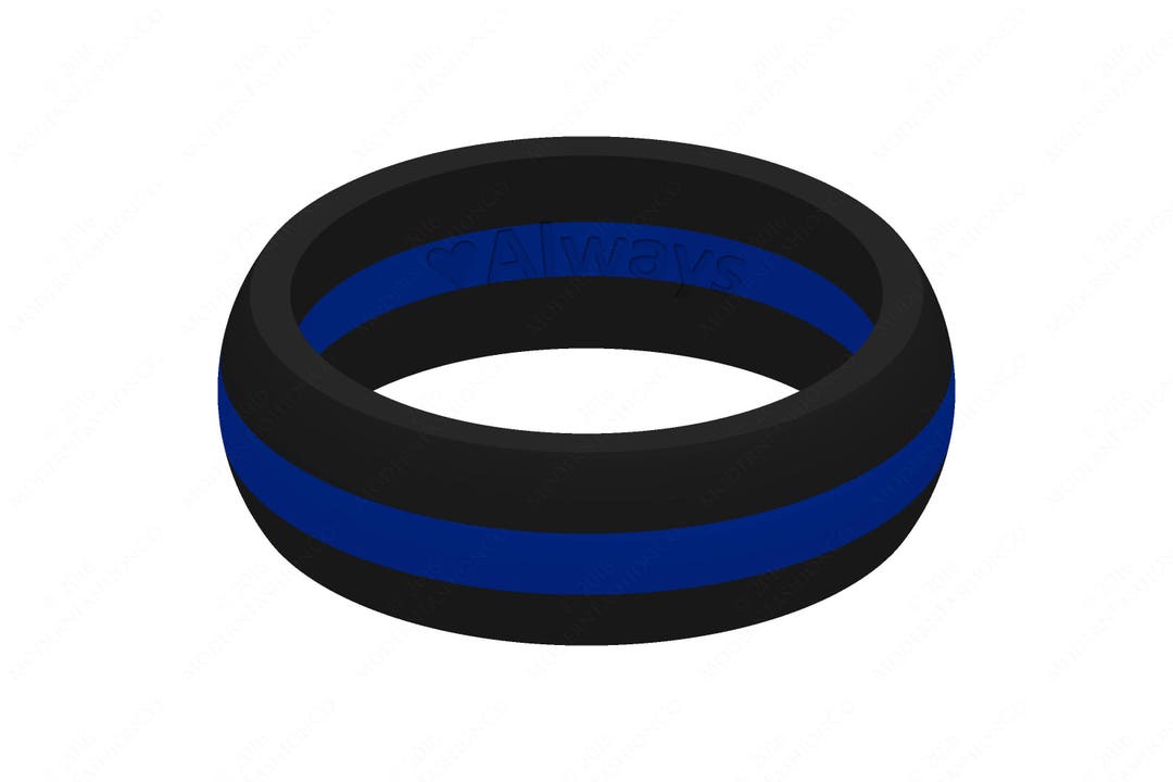 Custom Engraved Silicone Wedding Band: Hypoallergenic Rubber Ring ...