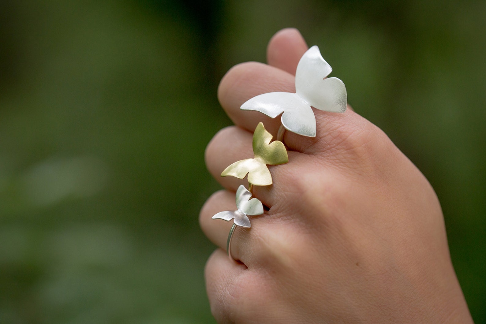 Butterfly Ring Butterfly Silver Ring Butterfly Jewelry - Etsy