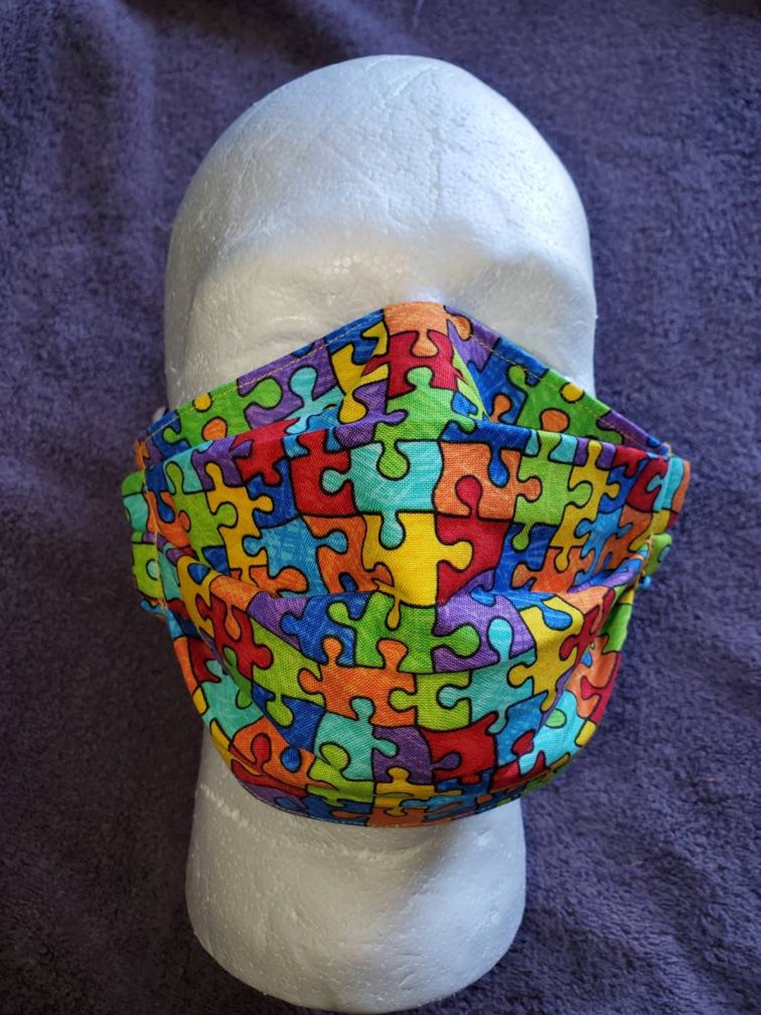 Autism Autistic Face Mask Shield With Self-adhesive Nose Guard - Etsy