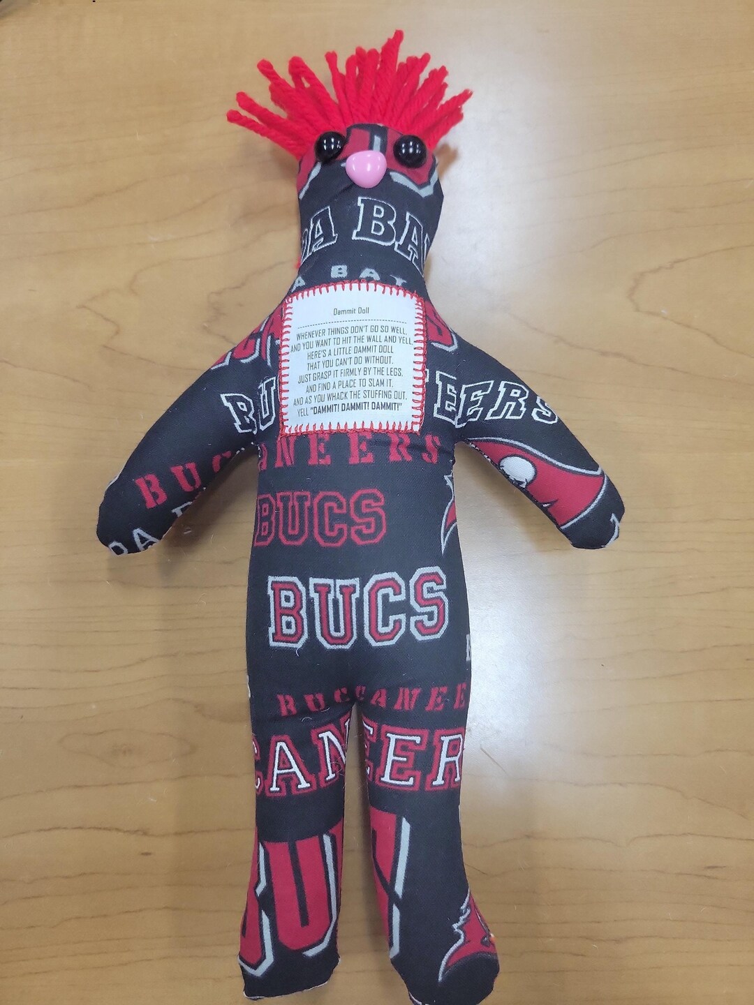 Dammit or Dang It Doll - NFL Tampa Bay Buccaneers Bucs Red & Black ...