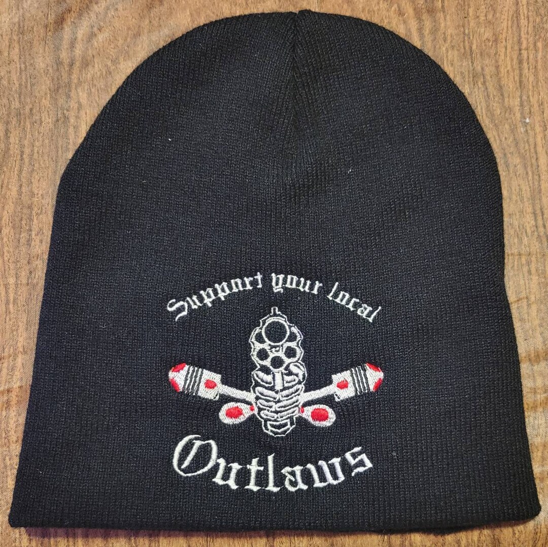 SYLO Support Your Local Outlaws Embroidered Embroidery Gun & Pistons ...