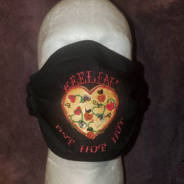 Pizza Face Mask - Etsy