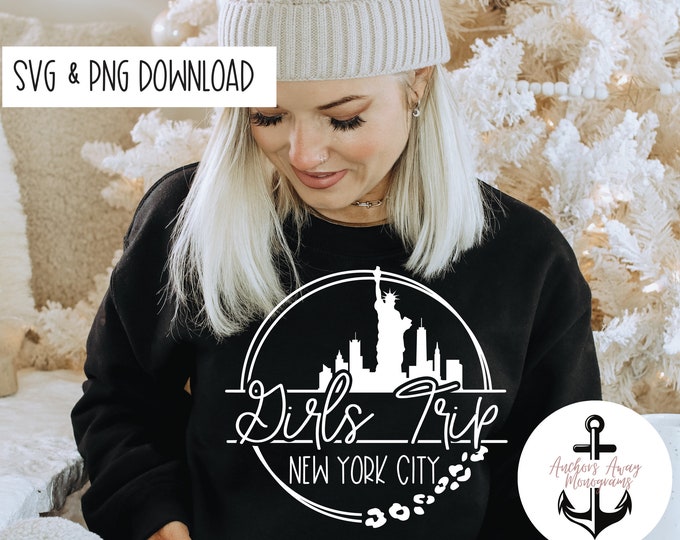 New York City Girls Trip L NYC Besties Trip L Cheaper Than Therapy SVG ...