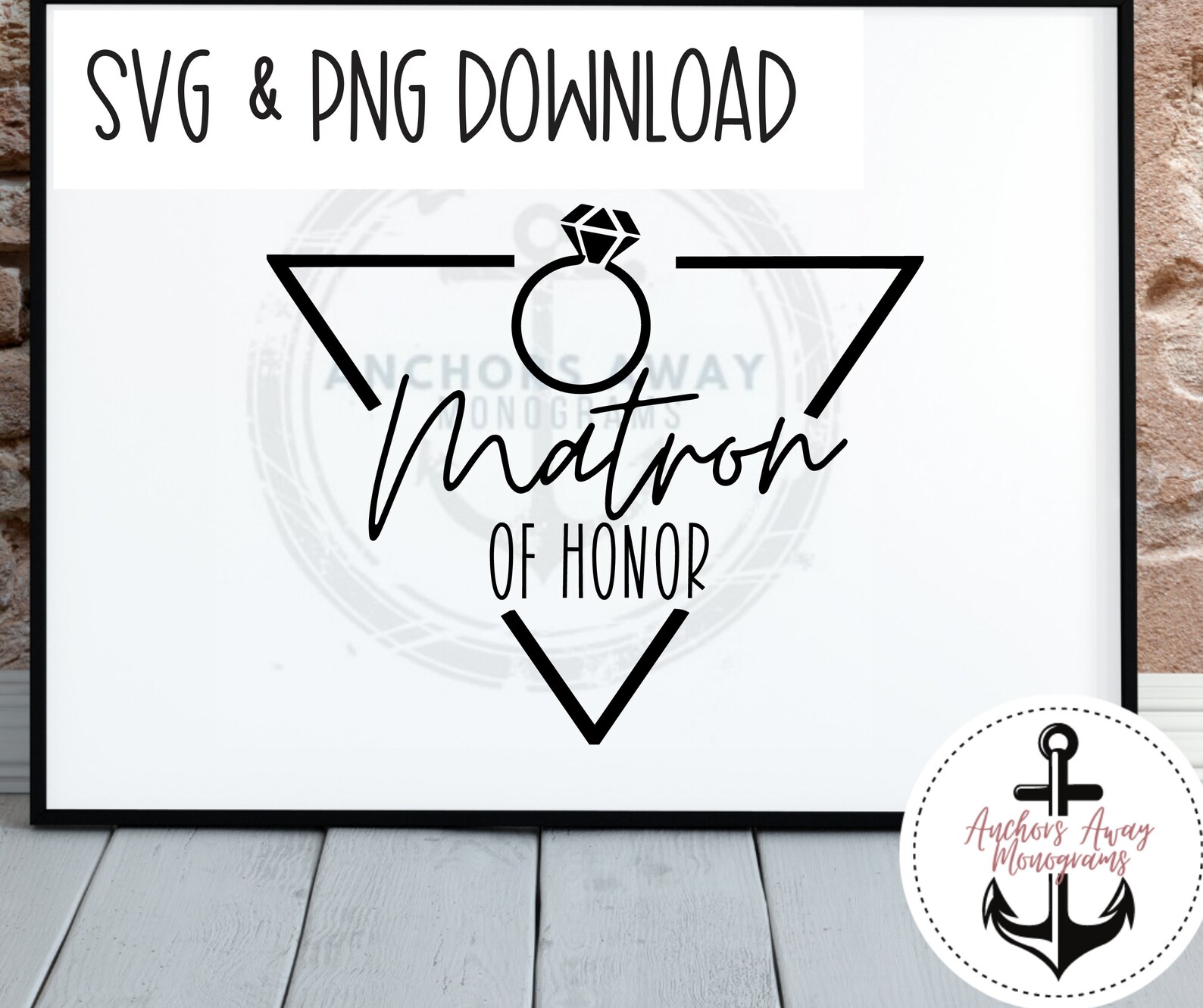 Matron of Honor SVG AND PNG Files L Matron of Honor Gifts L - Etsy