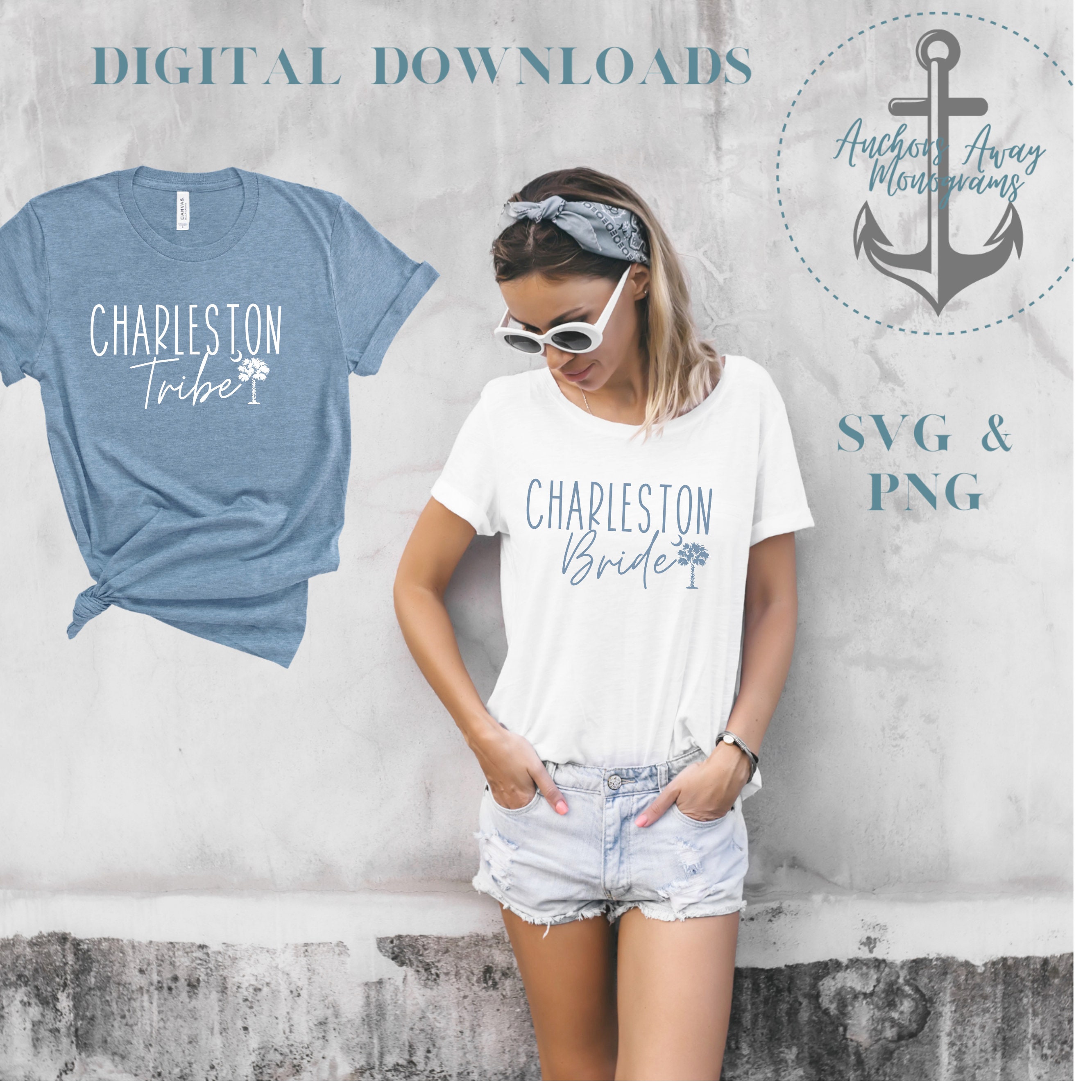 Charleston Bride & Tribe SVG PNG Cheers to Charleston SVG - Etsy