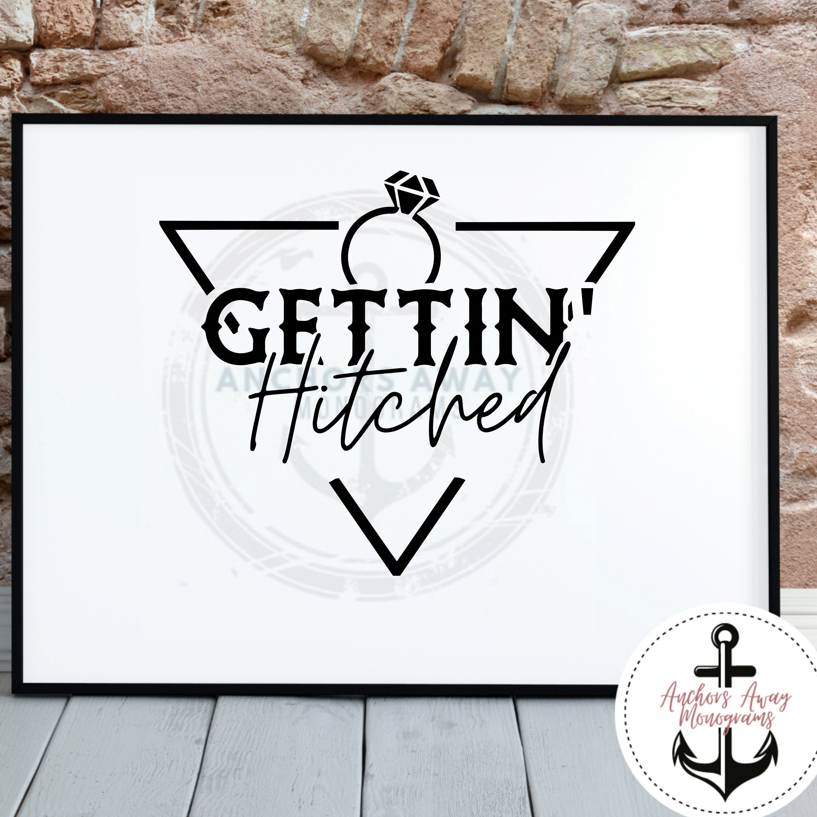 Getting Hitched SVG AND PNG Files L Disco Cowgirl L Western - Etsy