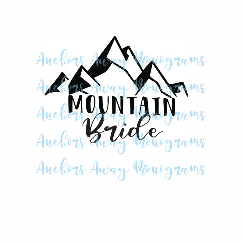 Mountain Bride & Mountain Groom SVG AND PNG Files | Etsy