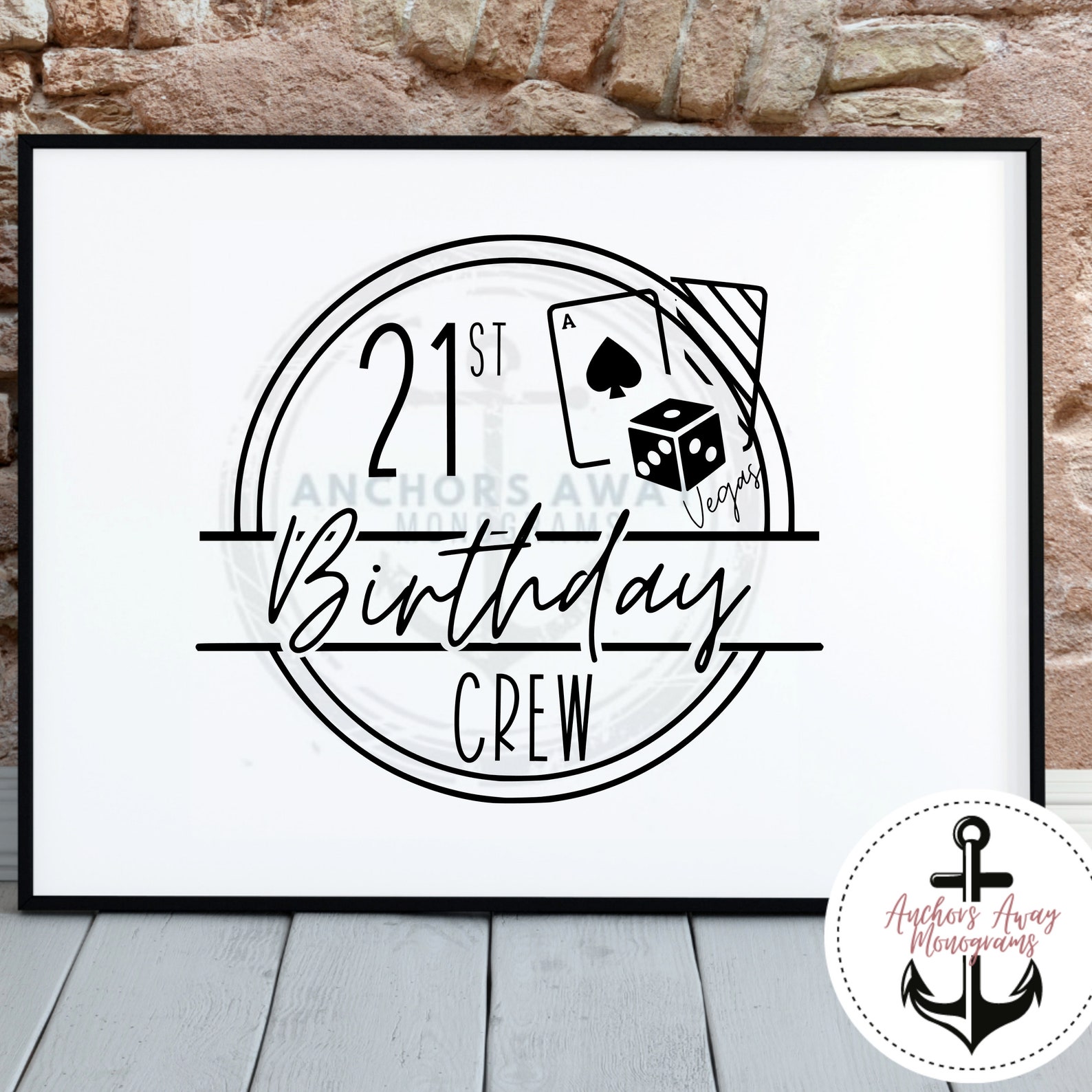 Las Vegas 21st Birthday Crew SVG AND PNG Files L Birthday Destination L ...