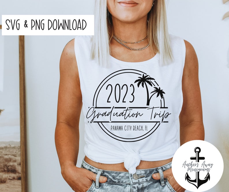 Custom City Beach Grad Trip SVG PNG Florida Grad Trip - Etsy