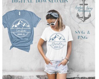 NC Mountain Bride & Tribe Bachelorette SVG and PNG Files | Etsy