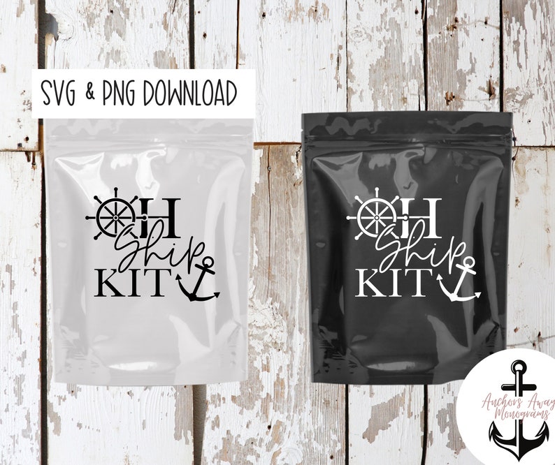 Oh Ship Kit Hangover Kit SVG Hangover Recovery Kit SVG - Etsy