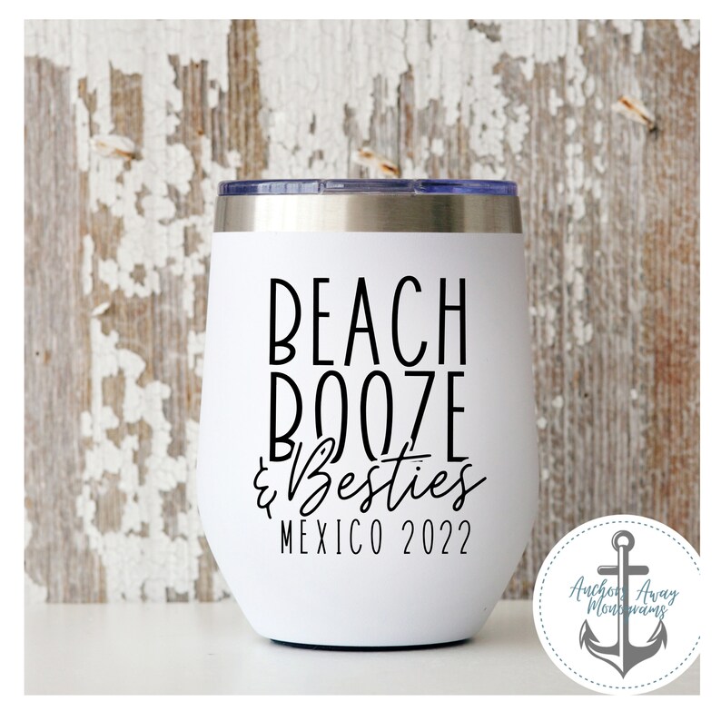 Custom Beach Booze & Besties SVG I Girls Trip Svg L Lets Go - Etsy