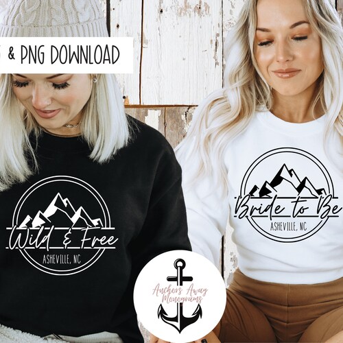 NC Mountain Bride & Tribe Bachelorette SVG and PNG L Asheville - Etsy