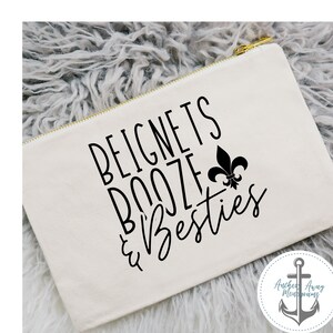 Beignets Booze & Besties SVG I Girls Trip Svg L Lets Go Girls I Nola ...