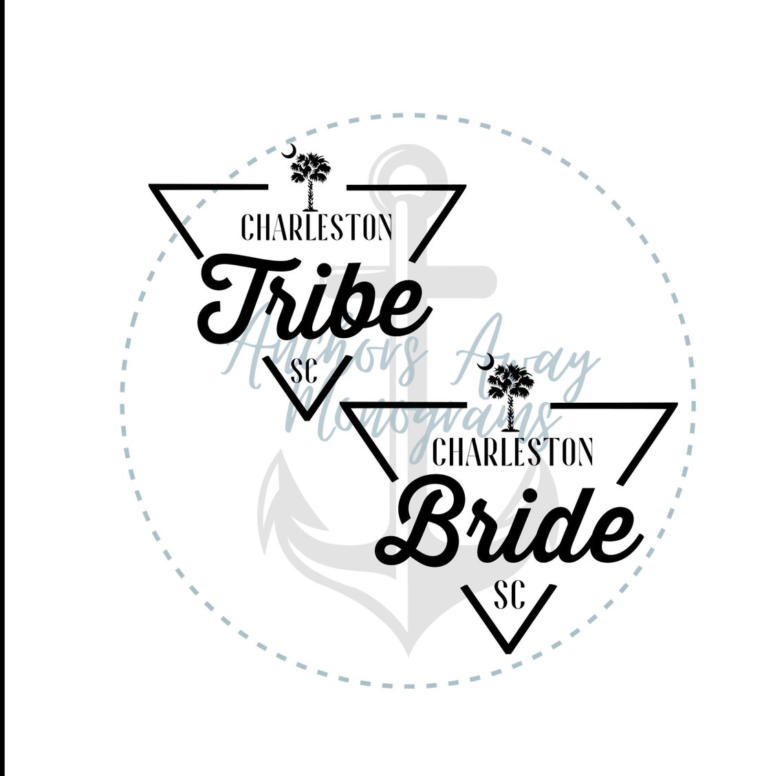 Charleston Bride & Tribe SVG AND PNG Files | Etsy