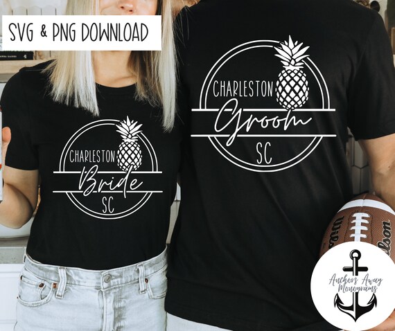 Charleston Bride & Groom SVG AND PNG Files Last Fling on - Etsy