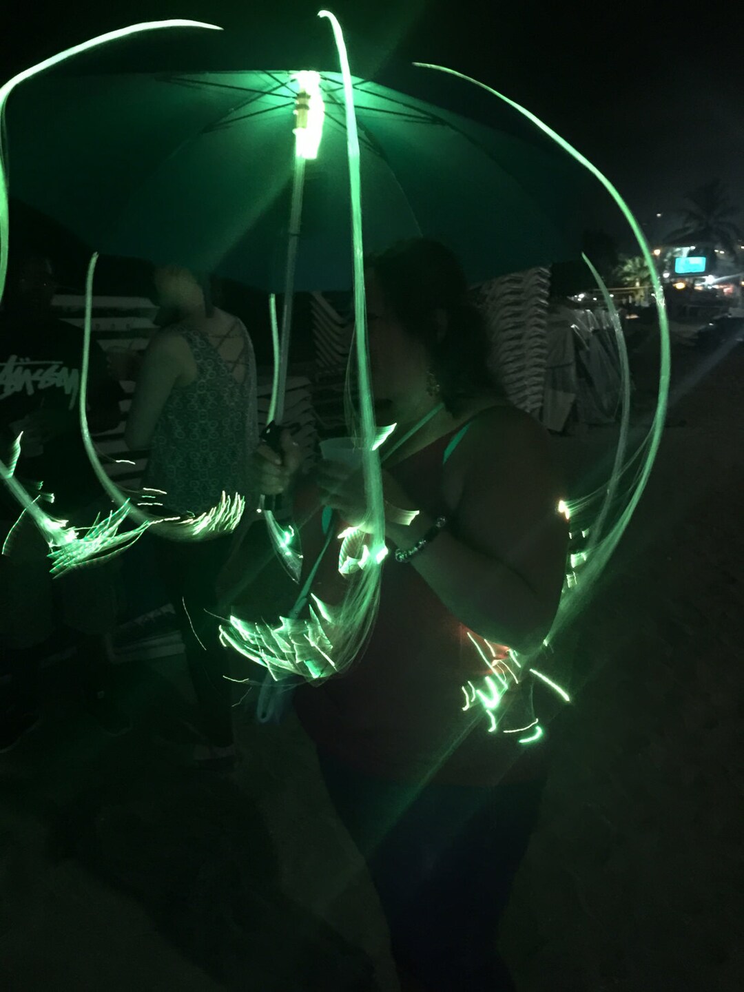 Fiber Optic Umbrella With LED Shaft and Walking Flashlight - Etsy
