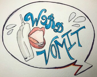 Vomit Sticker - Etsy