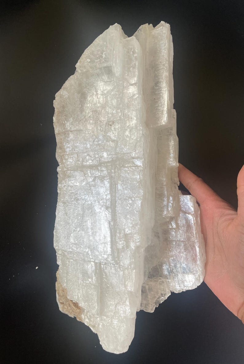 Selenite Crystal, Extra Large Natural Freeform, Charging & Cleansing ...