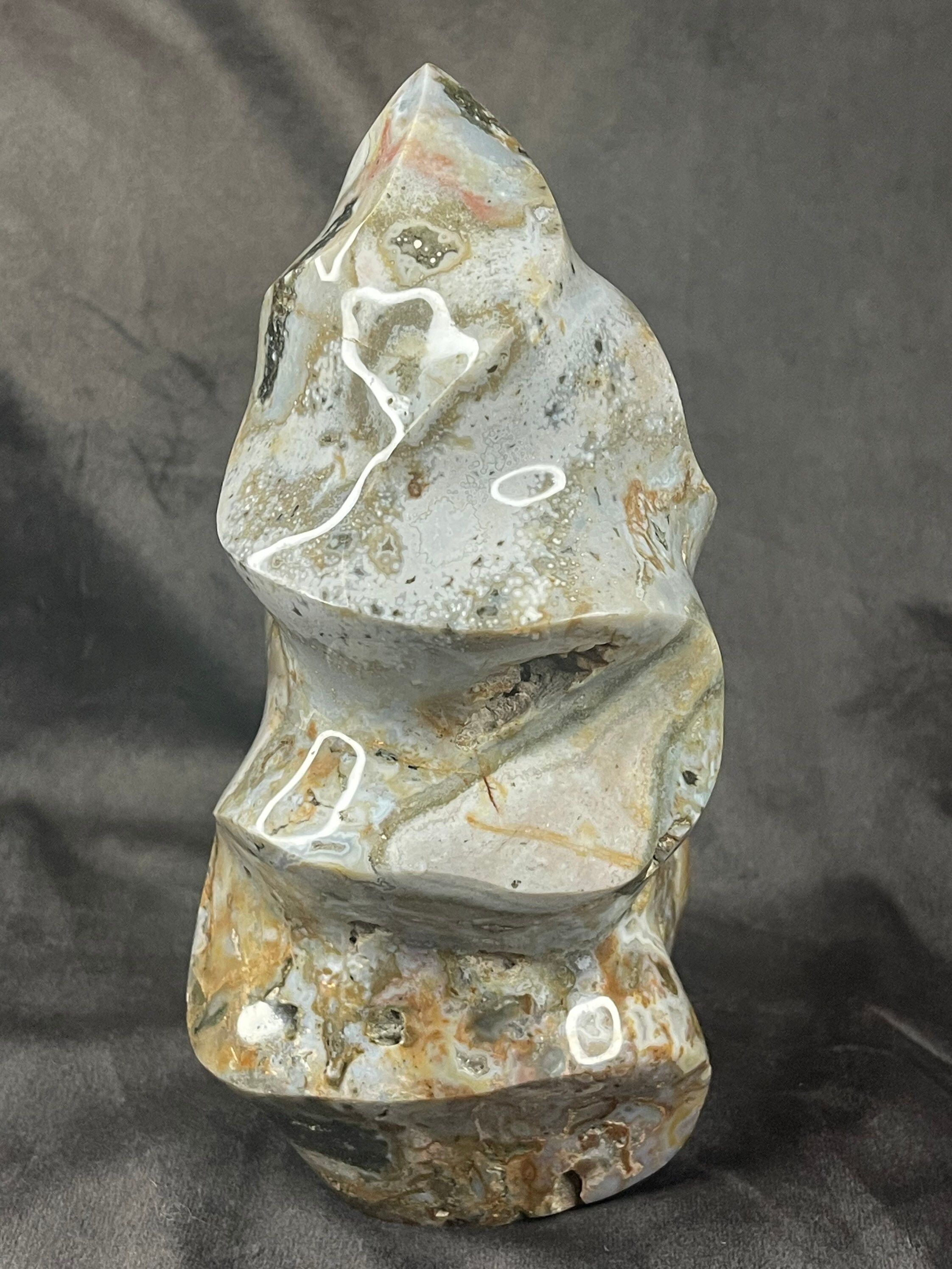 6.9 1355g Jasper Flame Statue | Etsy