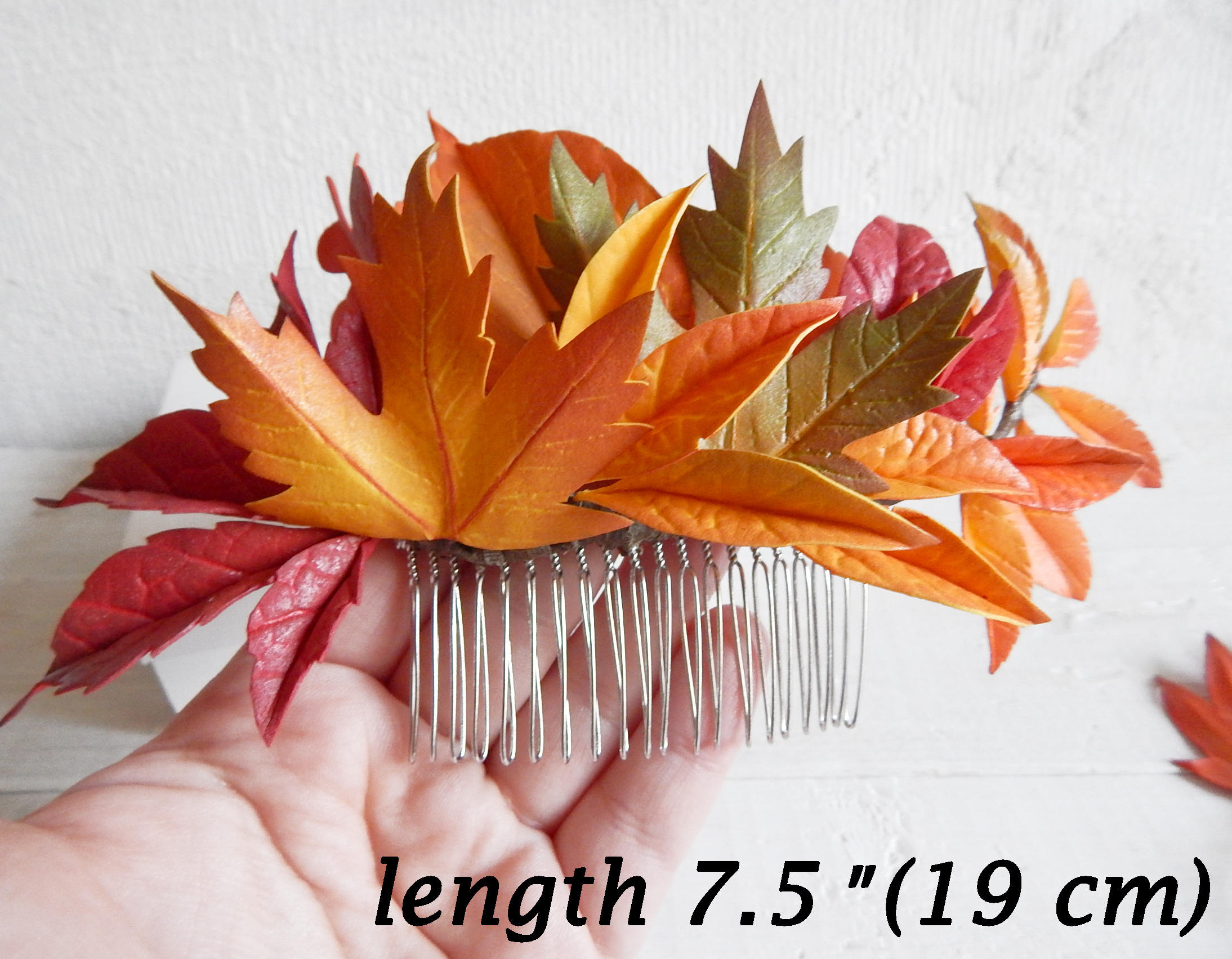 Fall Leaves Hair Comb Bridal Wedding Hair Comb Autumn Wedding - Etsy