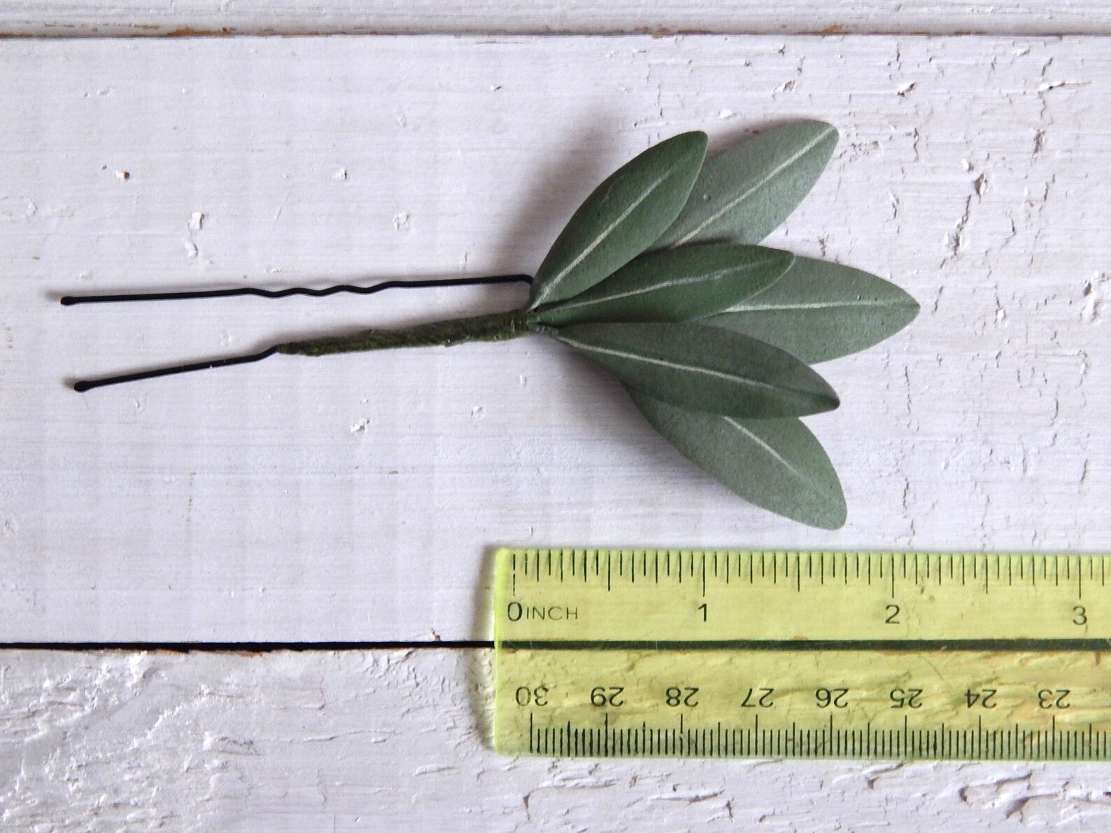 Bridal Greenery Hair Piece Eucalyptus Hair Pins Green Olive Leaf ...