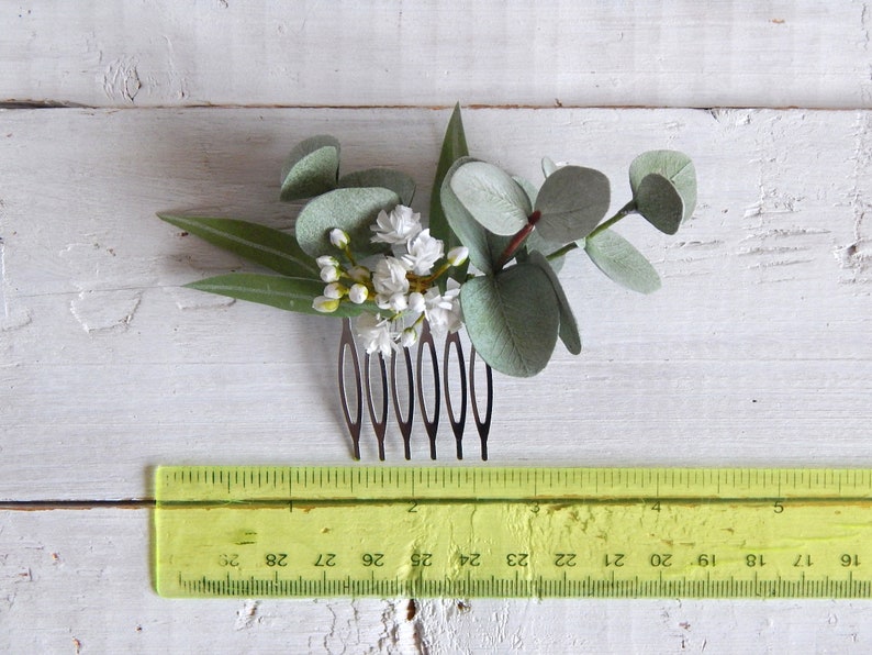 Greenery Eucalyptus Hair Piece Wedding Headpiece Baby Breath | Etsy