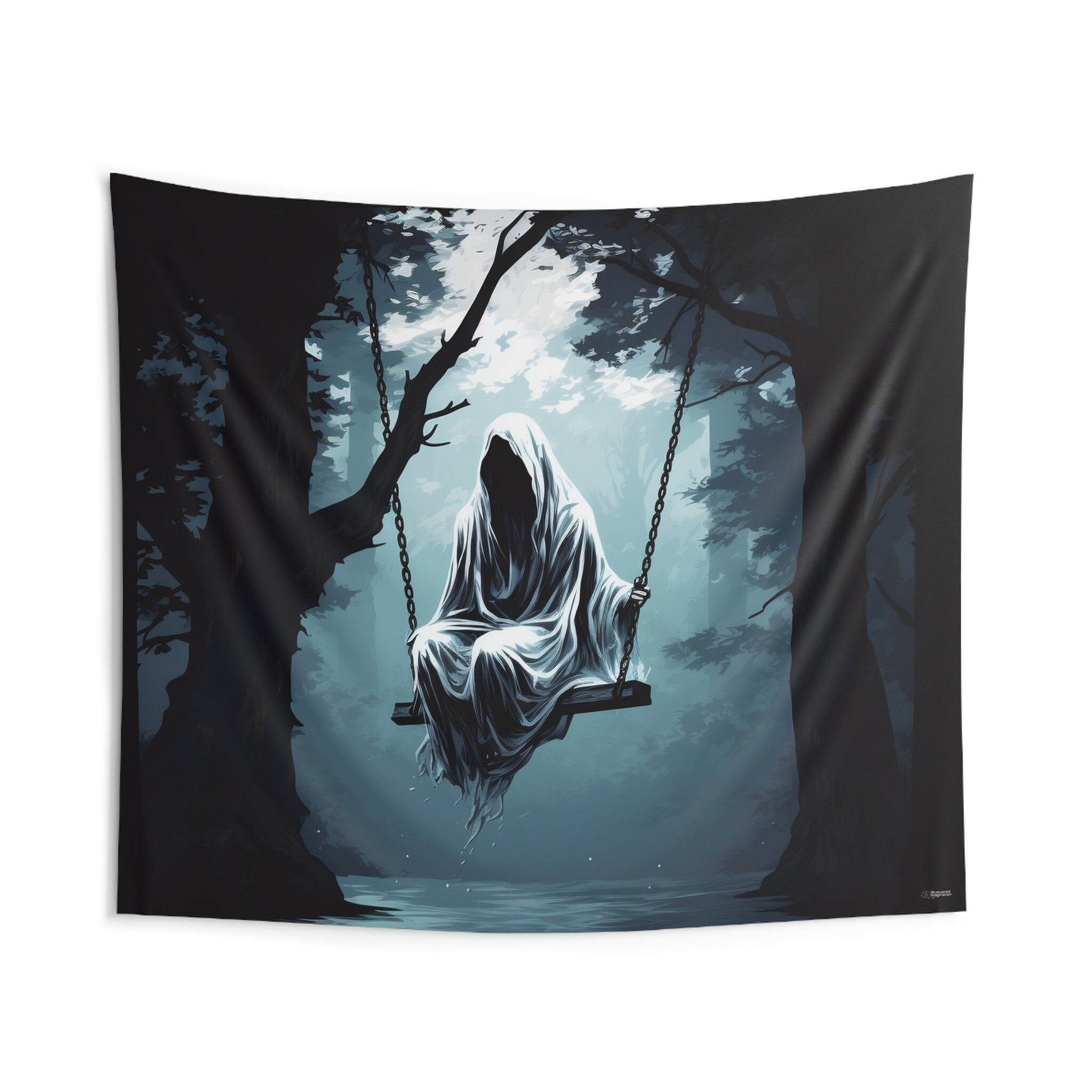 Ghost on A Swing, Spooky Ghost, Spooky Ghost Face, Spooky Gothic ...