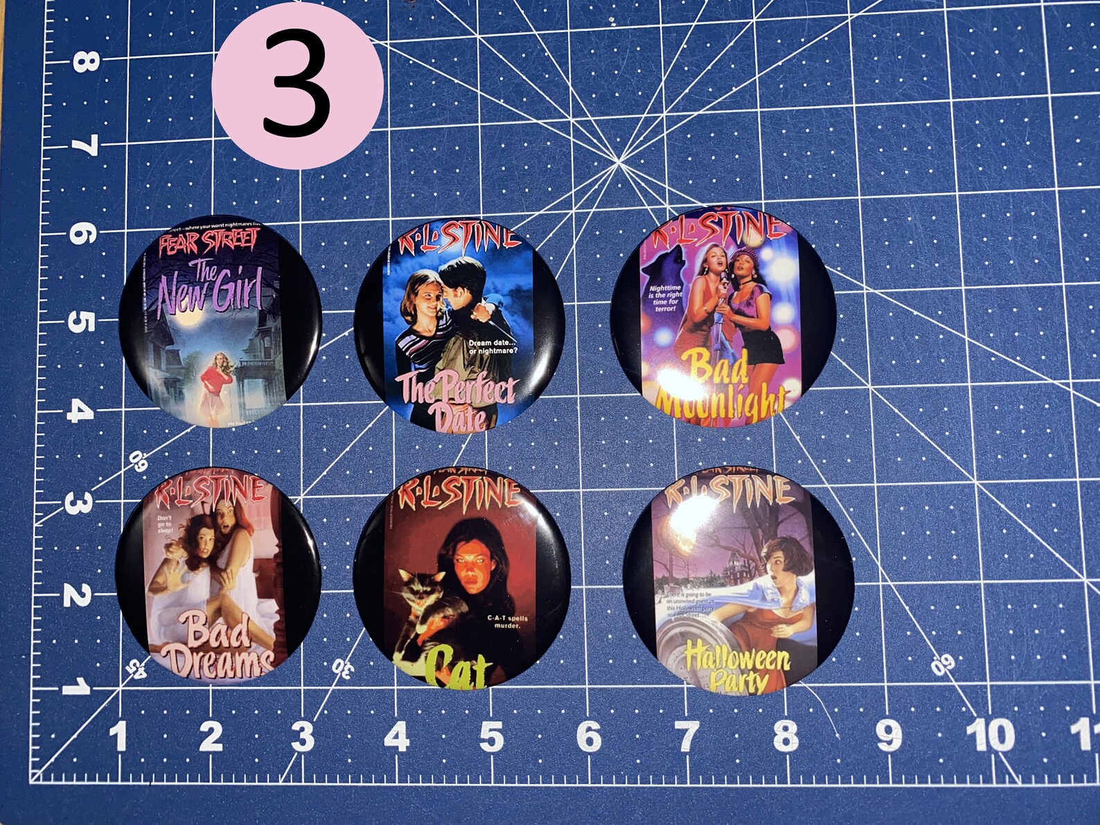 Fear Street Themed Buttons Cute R.L. Stine Various Sizes/packs ...