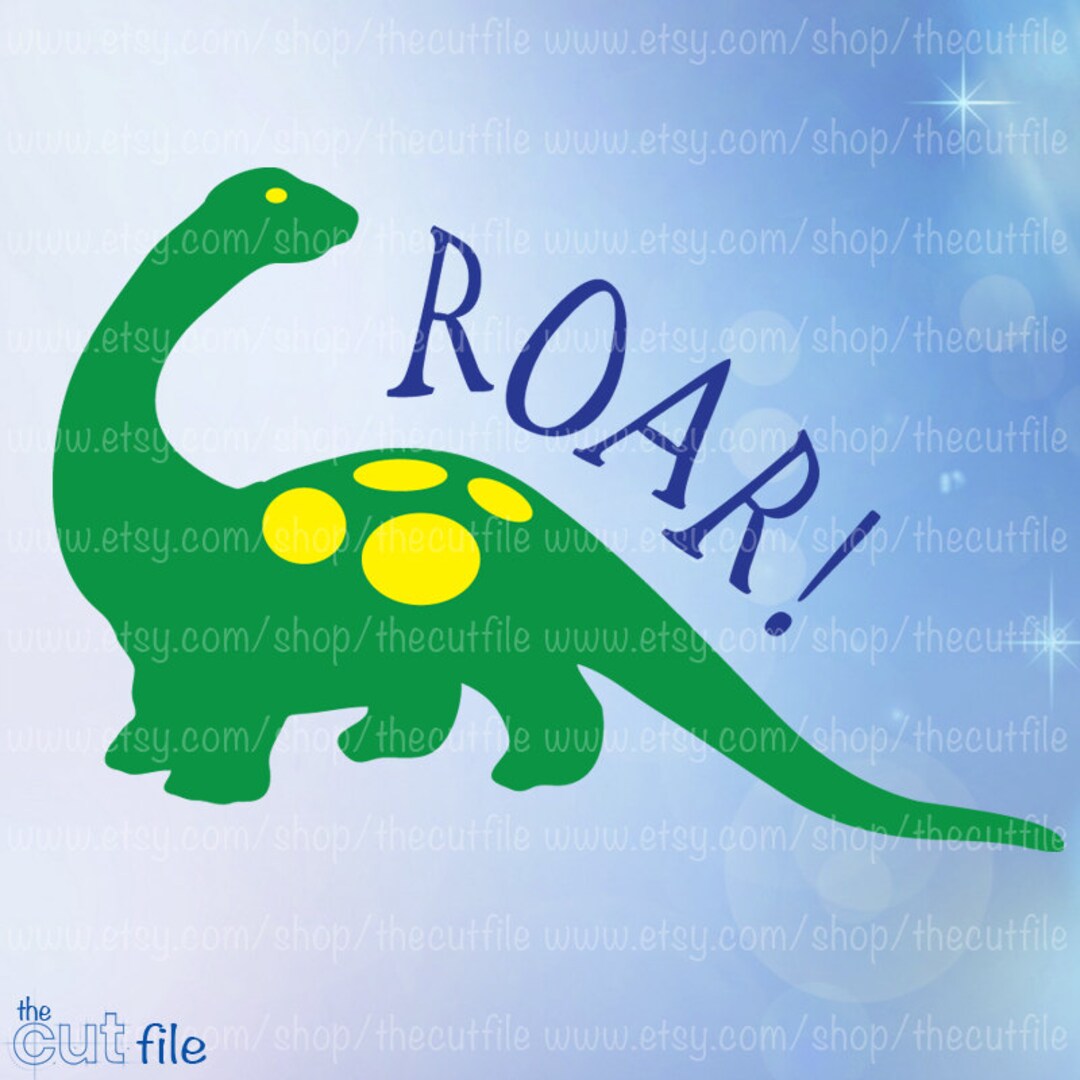 Dinosaur Roar Svg, Cutting File, Printable Transfer, Dino Roar ...