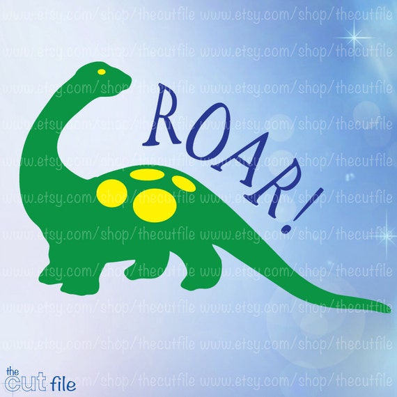 Dinosaur Roar svg archivo de corte transferencia imprimible | Etsy España