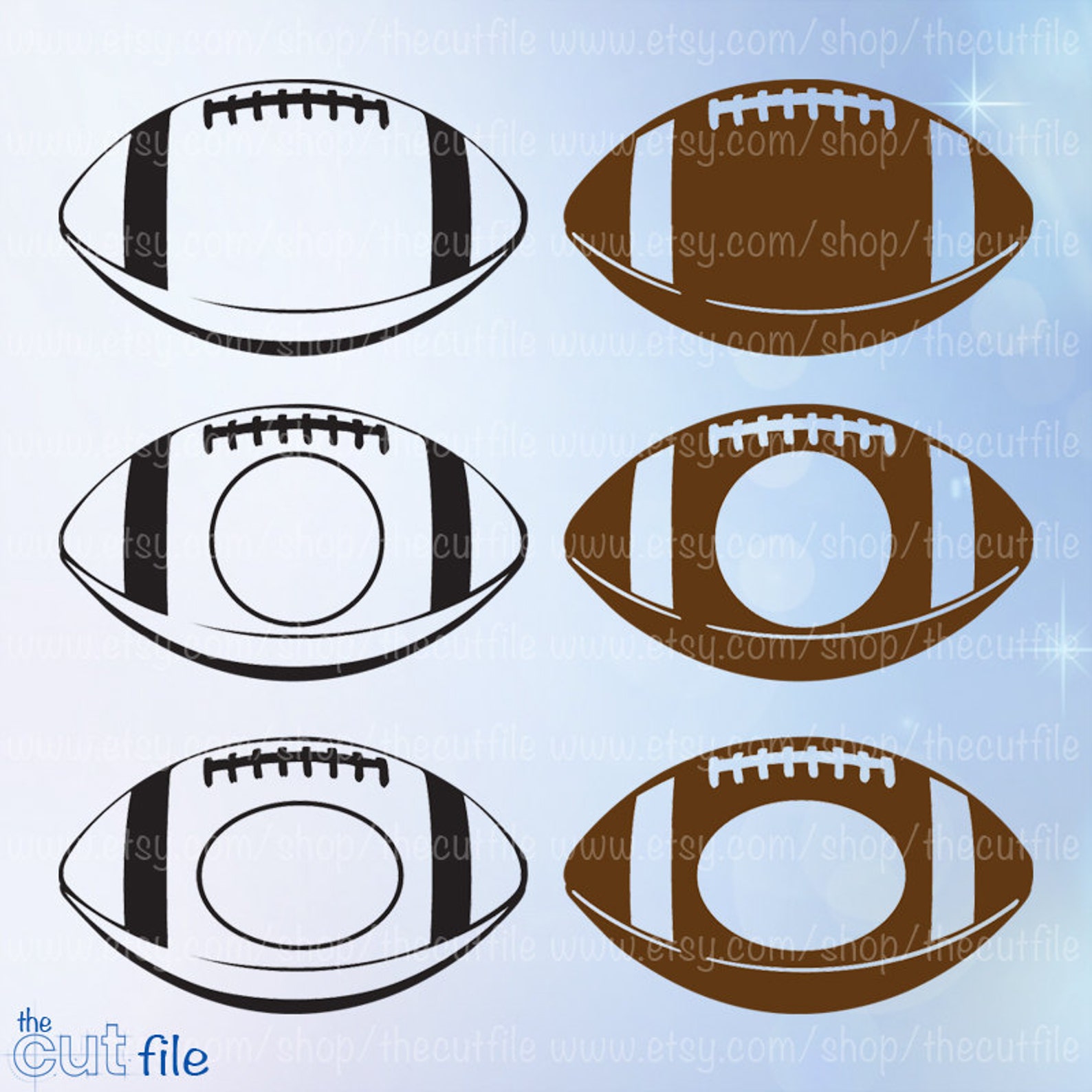 Football Svg Football Cutting Files Svg Dxf Eps Jpeg | Etsy