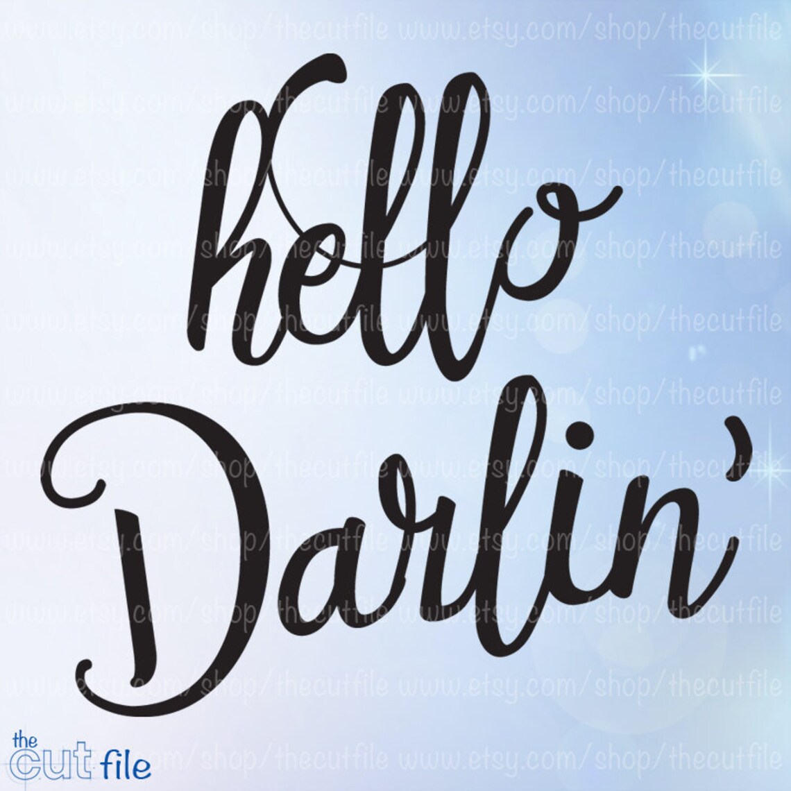 Hello Darlin' Svg Southern Sayings Country Lyrics - Etsy