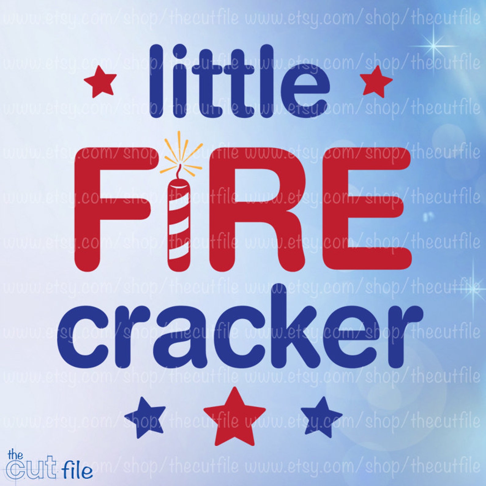 Little Firecracker Svg Patriotic Cut File 4th of July Svg - Etsy