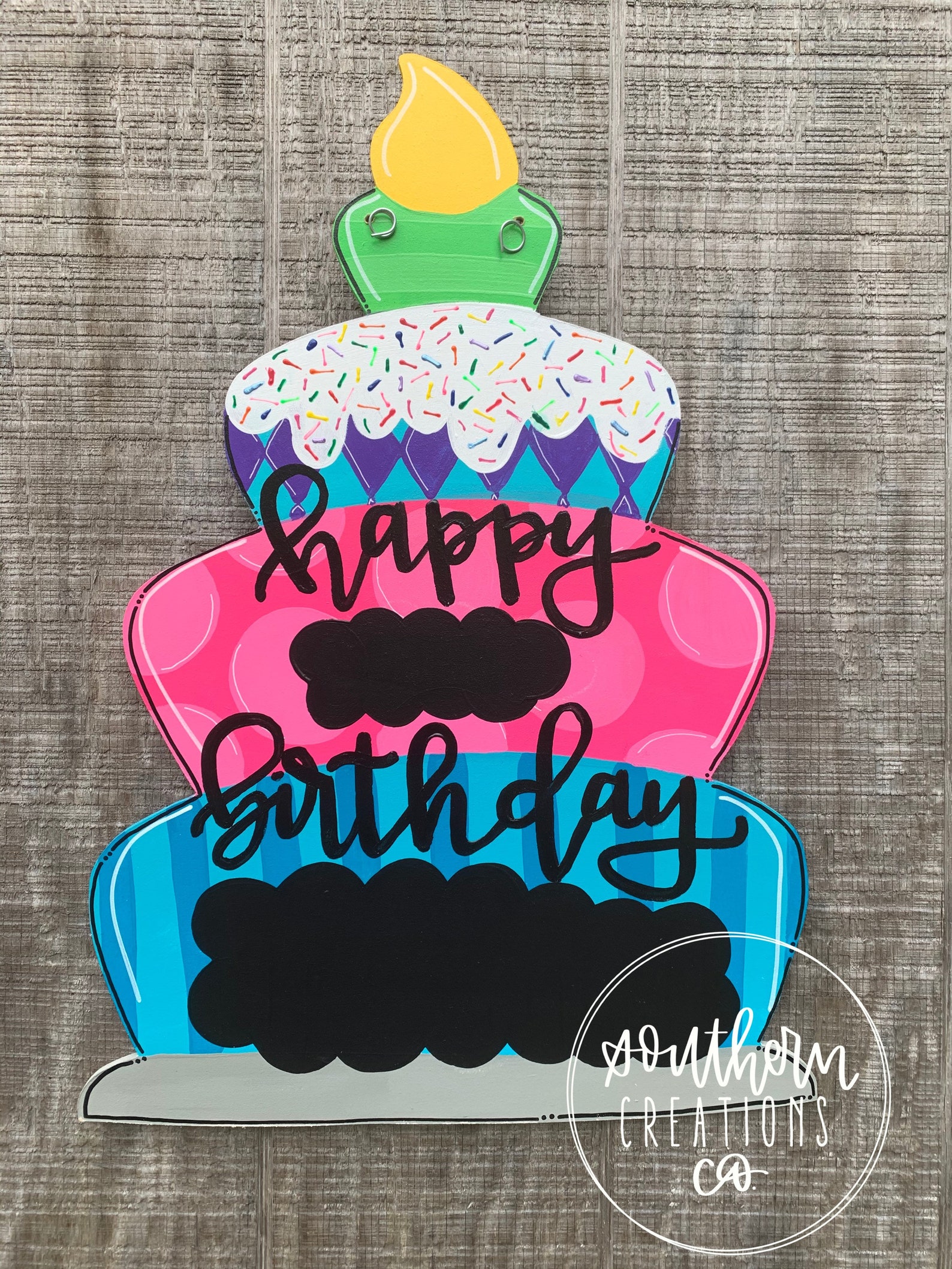 Birthday Door Hanger Chalkboard Birthday Door Sign Door - Etsy