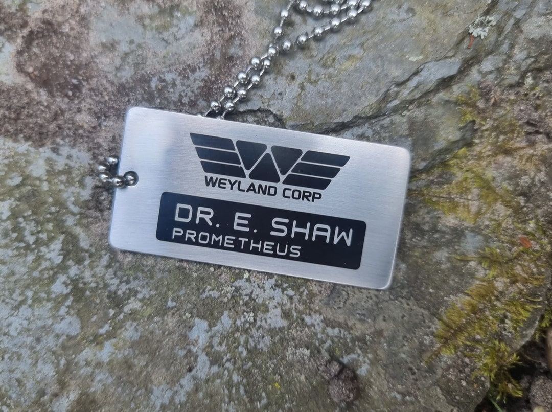 Alien Covenant - Weyland Yutani-dogtag Van Elisabeth Shaw - Etsy