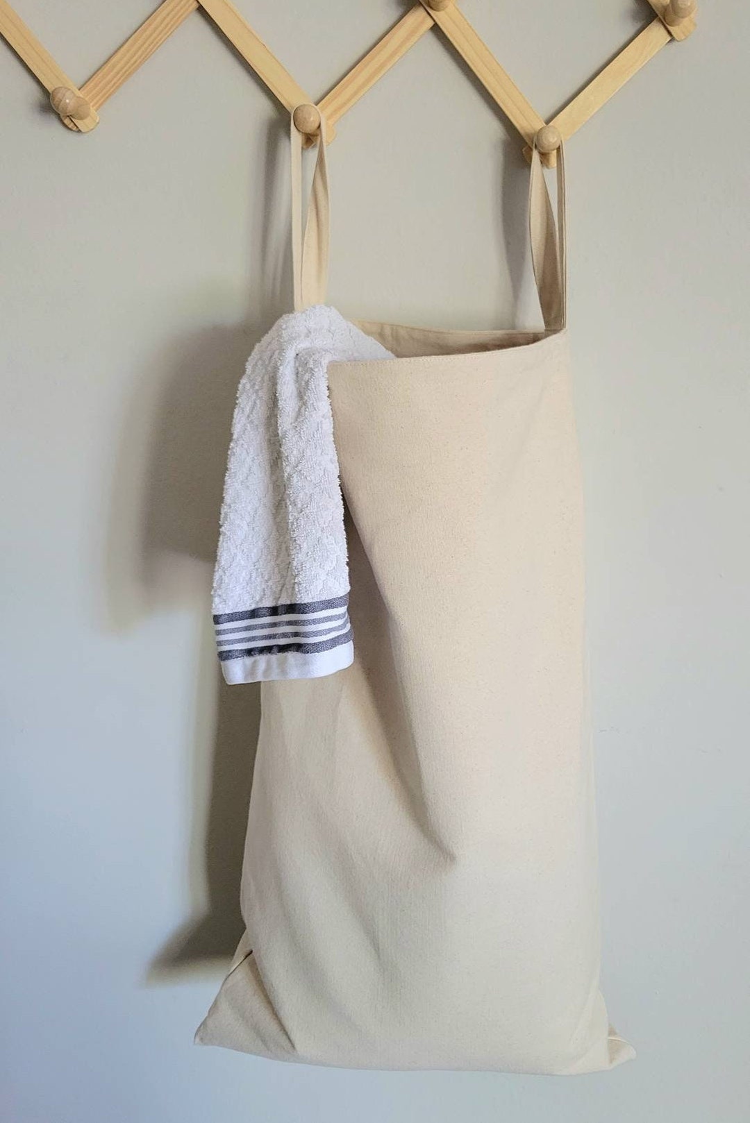Hanging Duck Canvas Laundry Hamper - Fabric Storage Bin - Etsy