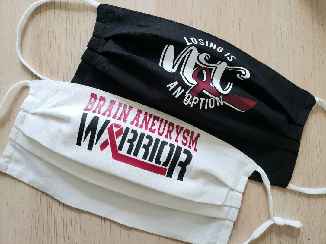 Brain Aneurysm Mask Brain Aneurysm Awareness - Etsy